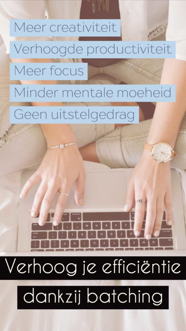 Batchen voor meer productiviteit – Strong & Bold